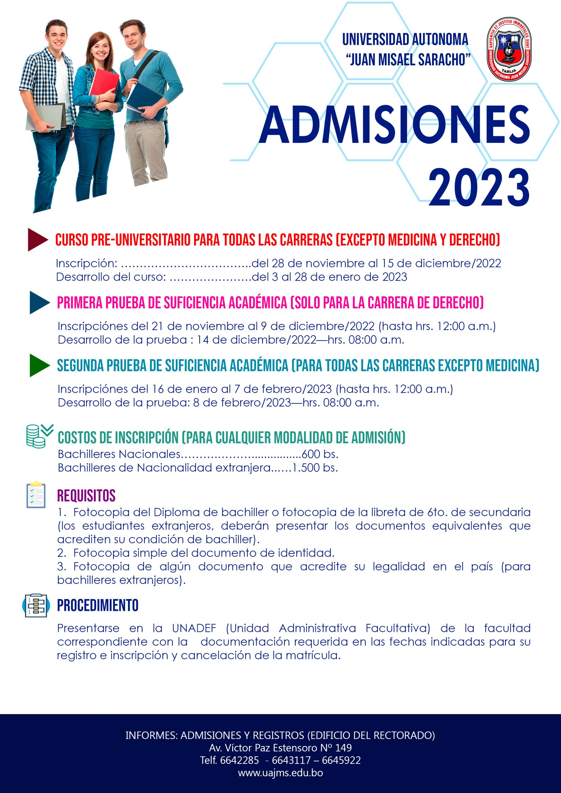 Admisiones 2023 Uajms Universidad Autónoma Juan Misael Saracho
